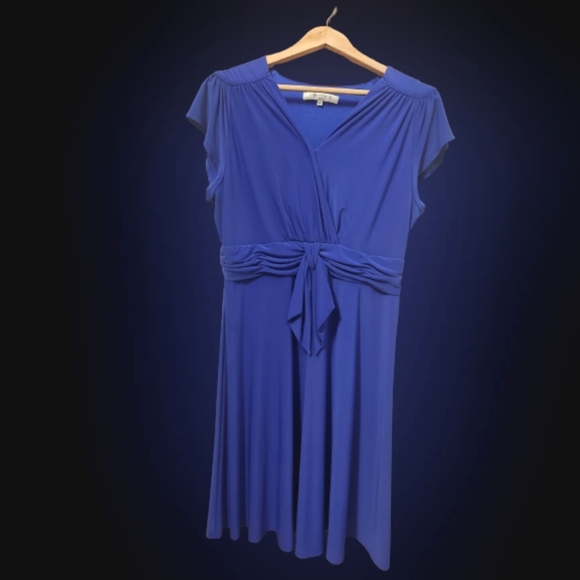 Evan Picone | Dresses | Evan Picone Royal Blue Midi Dress | Poshmark